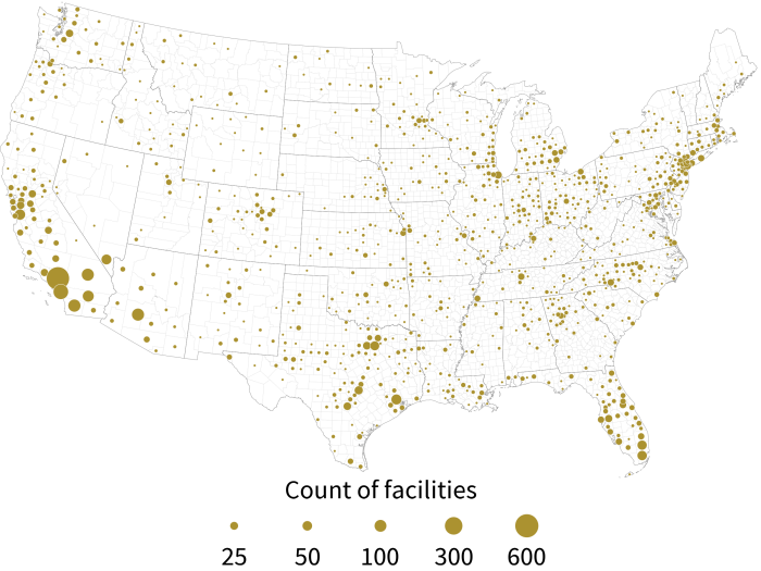 Water bottling across the U.S.
