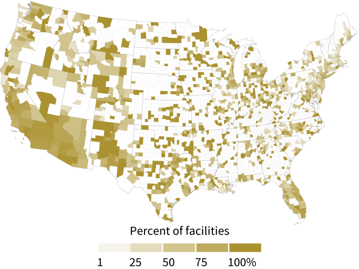 Water bottling across the U.S.