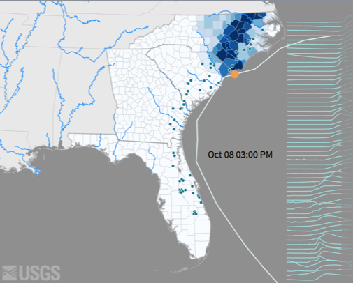 Hurricane Matthew's Water Footprint